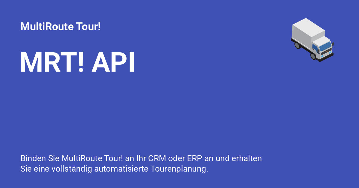 MRT! API - MultiRoute Tour!